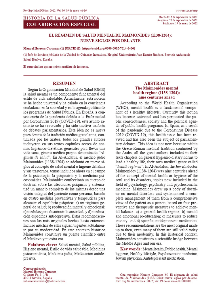 RS96C 202201005 | PDF | Maimónides