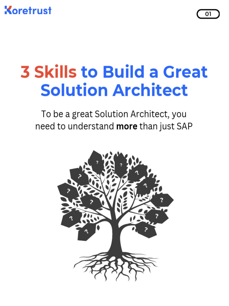 3 skills to build a Great Solution Architect | PDF | Communication ...
