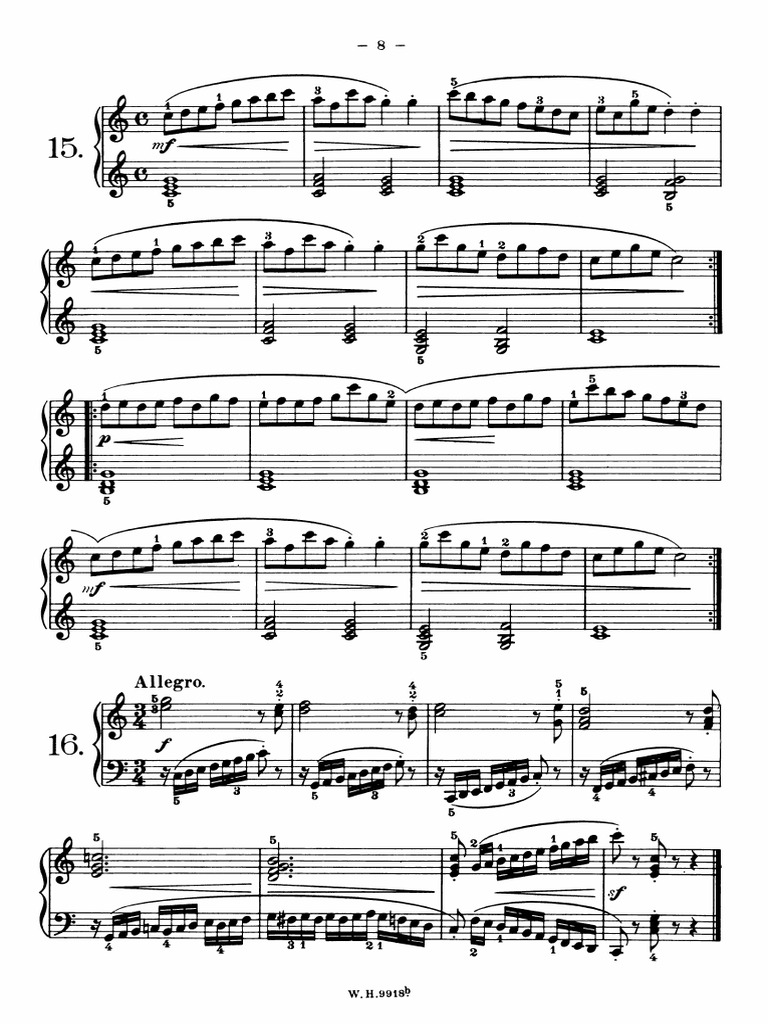 Estudio. Czerny 15 | PDF