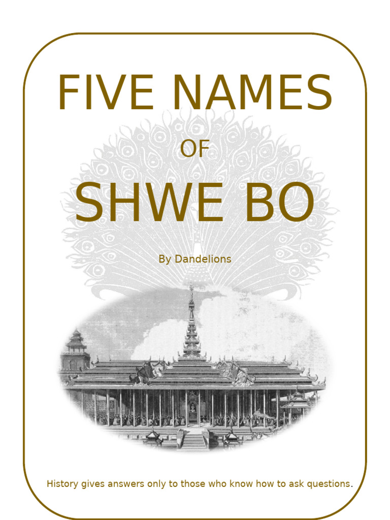 Shwe Bo | PDF
