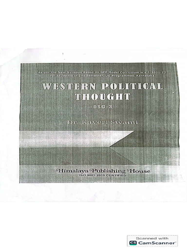 Western Political Thought | PDF