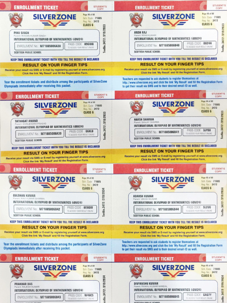 Silver Zone Maths Class 6 | PDF