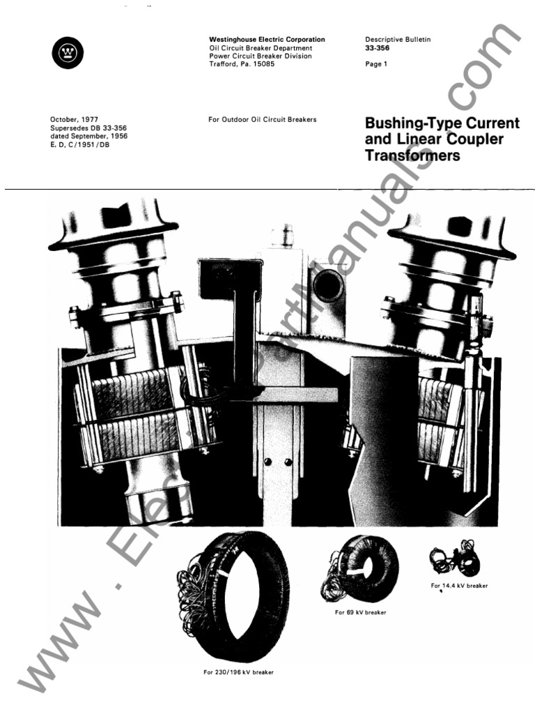 Tr Bushing CT | PDF | Transformer | Electronic Engineering