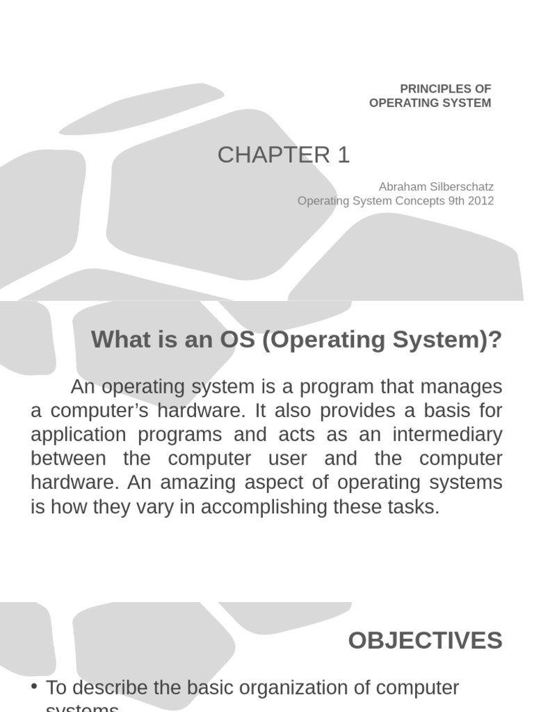 Chapter-1, Operating System | PDF | Random Access Memory | Operating System