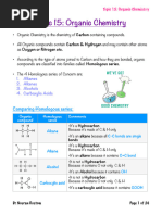 Organic Chemistry Complete Notes | PDF | Alkane | Alkene