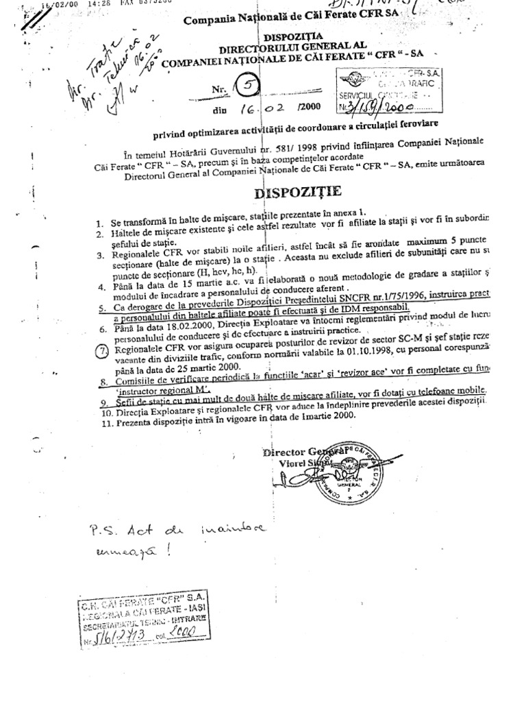 Abrogata Dispozitia 5 Din 2000 | PDF
