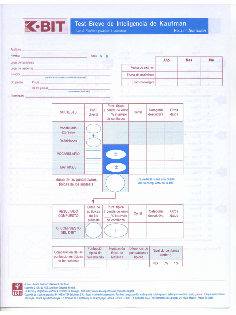 Hoja de Anotación K-Bit | PDF
