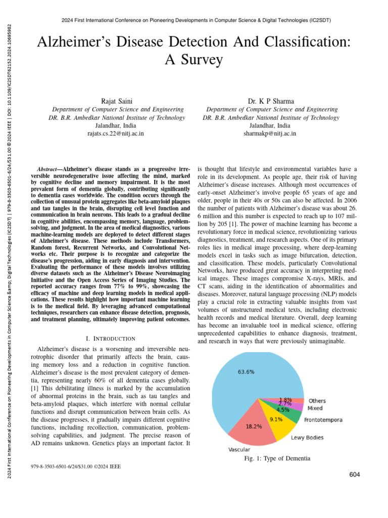 (7 read)Alzheimers_Disease_Detection_and_Classification_A_Survey | PDF | Alzheimer's Disease ...