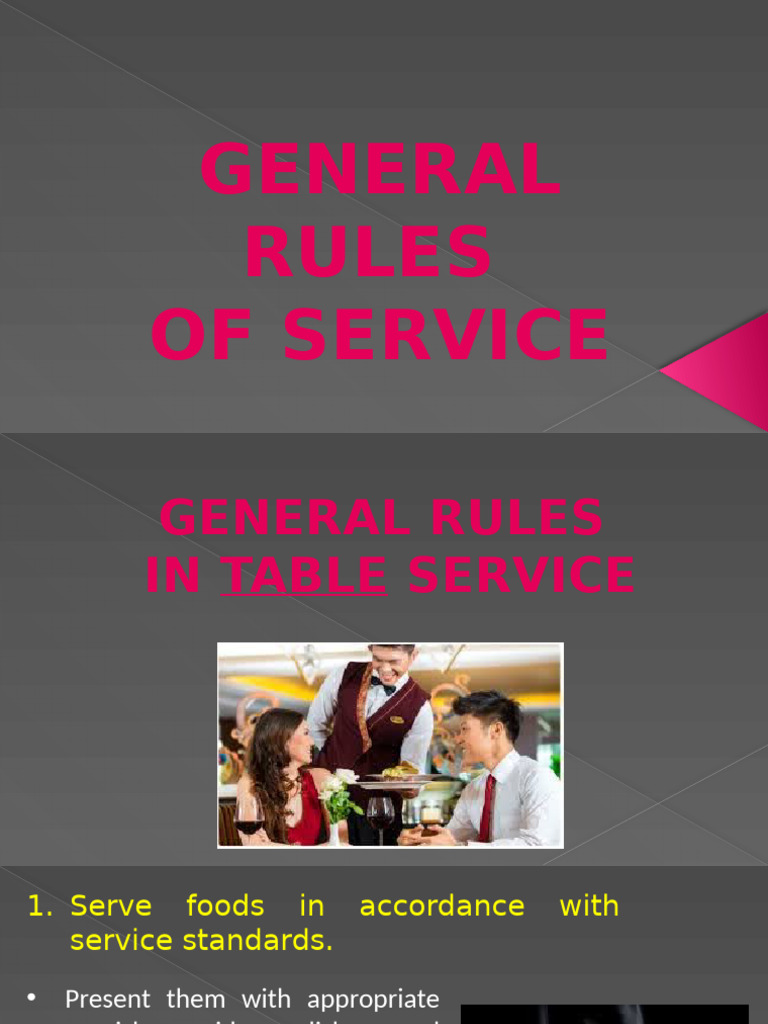 2 RULES OF SERVICE | PDF