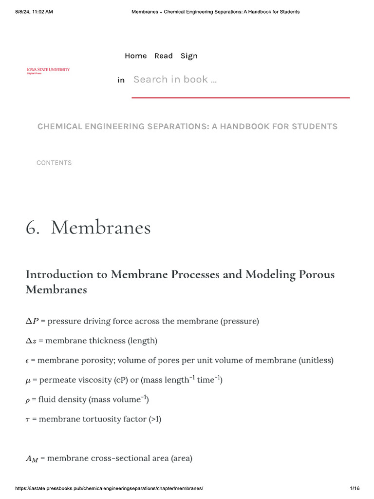 Design of Membranes | PDF