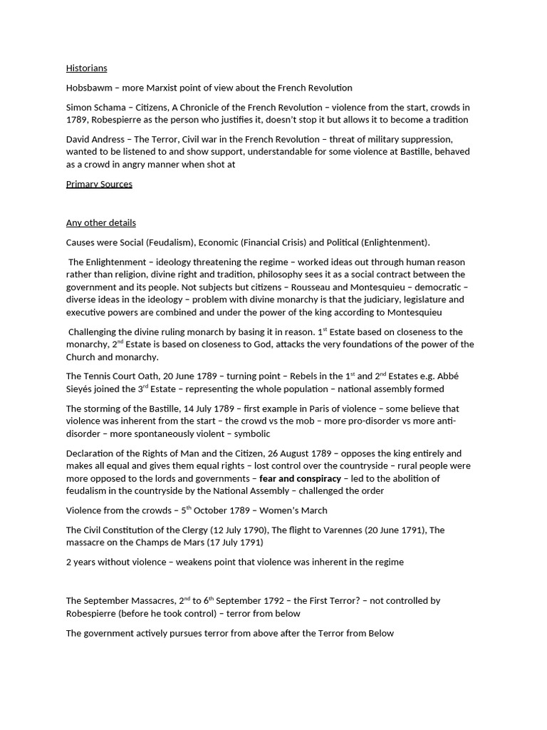 Coursework | PDF | Reign Of Terror | French Revolution