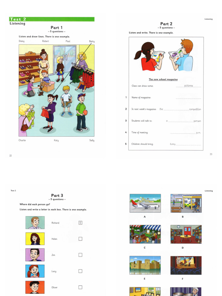 Flyers 2 - 1ST Term Exam | PDF