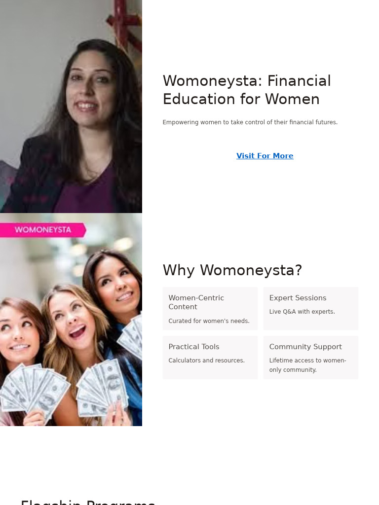 Womoneysta Financial Education For Women | PDF