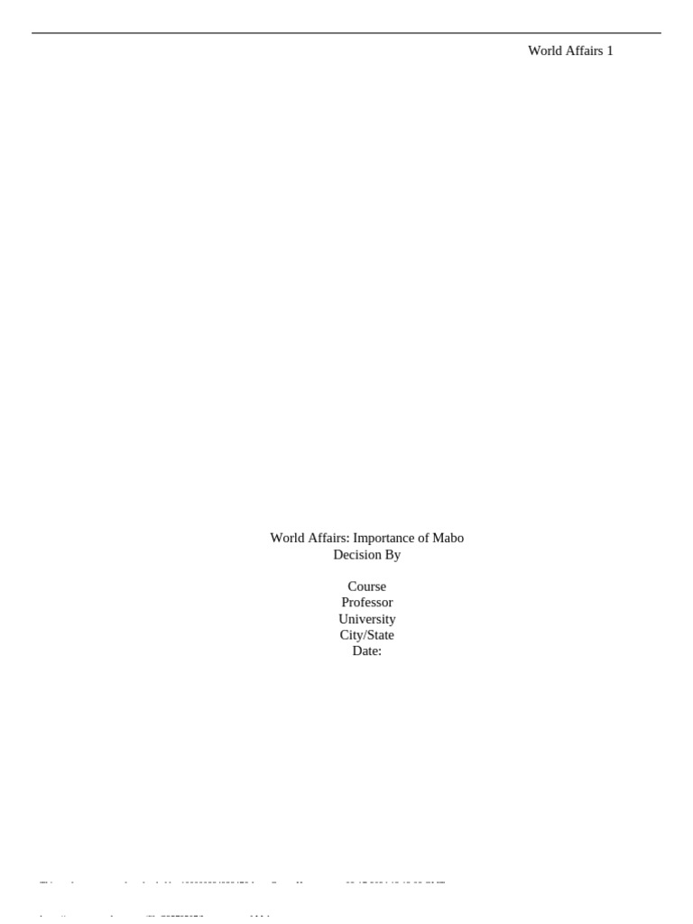 Mabo Decision: Landmark Indigenous Rights Case | PDF | Indigenous ...