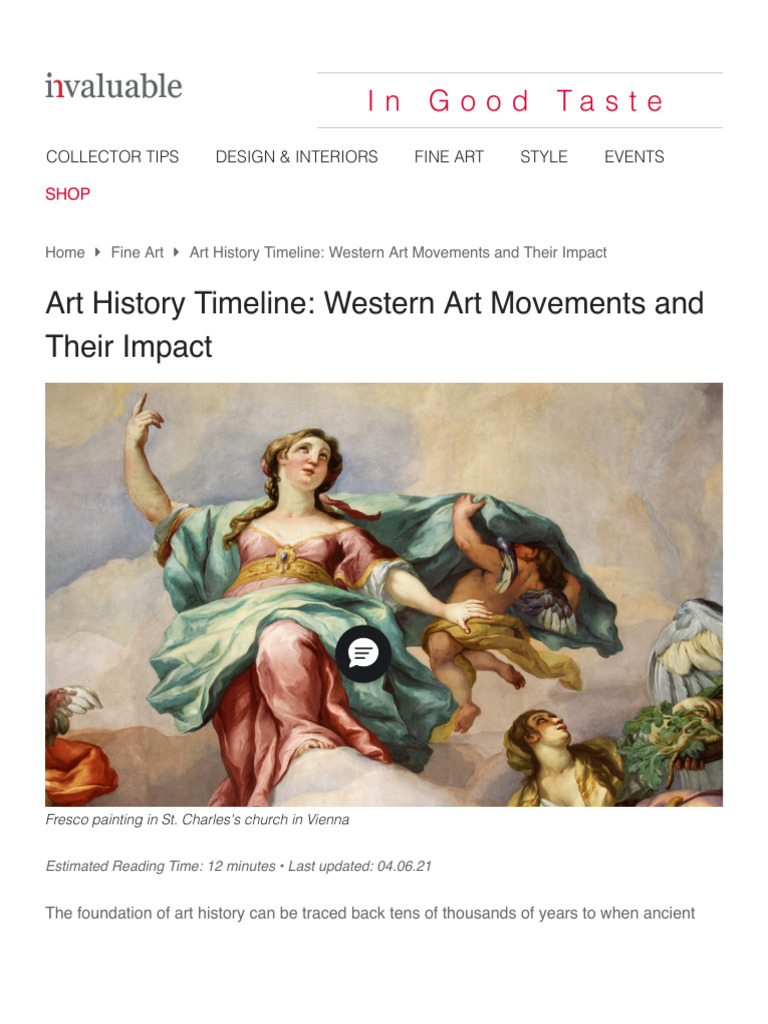 Western Art Movements Timeline | PDF | Expressionism | Cubism