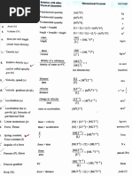 The List of Dimensional Formula. A Useful Handout. | PDF | Torque | Force