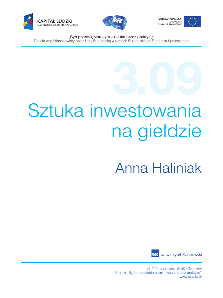 Sztuka Inwestowania Na Giełdzie | PDF