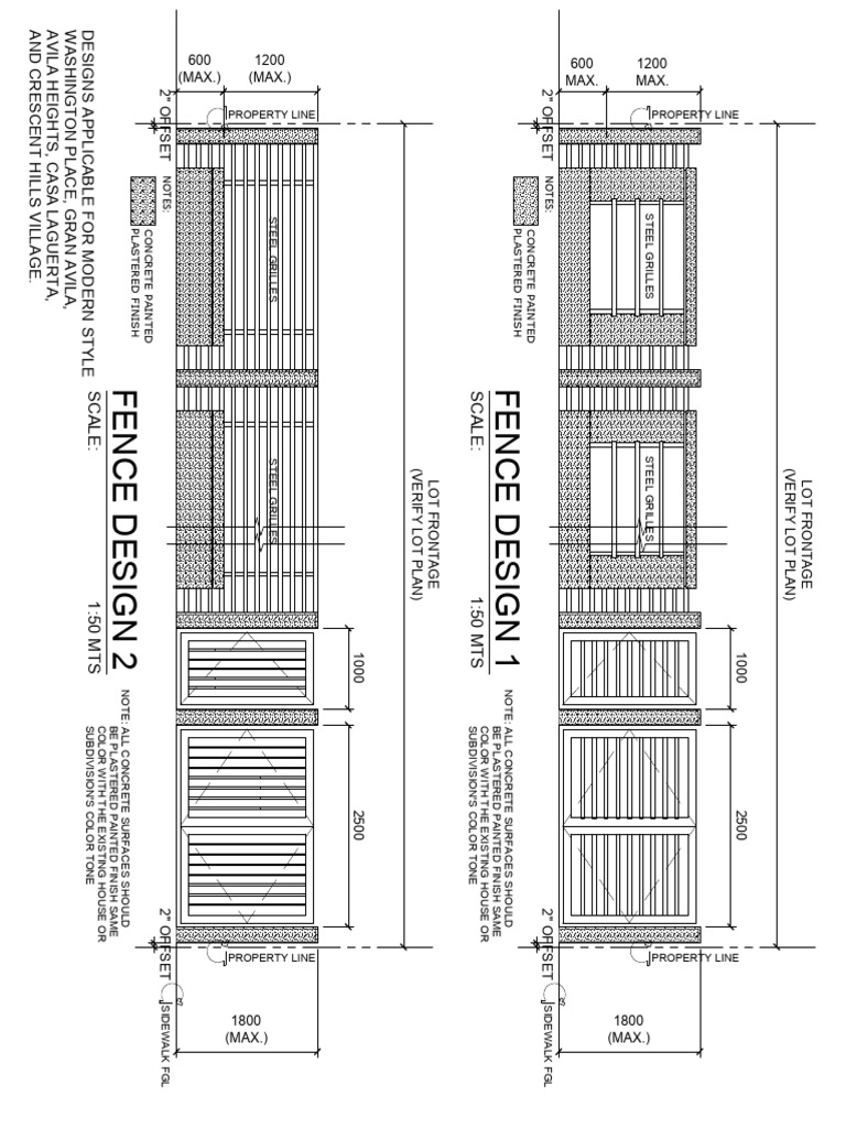 Fence Guidelines For WP Page 1 | PDF