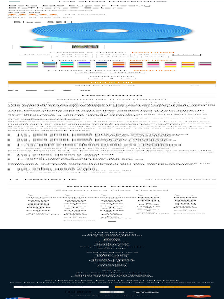 Beta 520 Super Heavy BioThane Colors The Strap | PDF