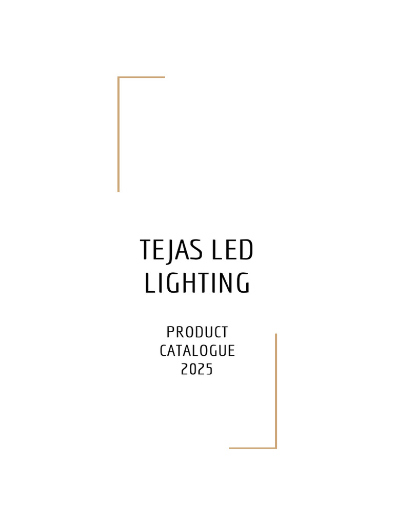 Tejas Product Catalogue 2025 | PDF | Lighting | Light
