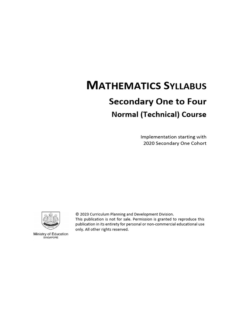 2020 NT Maths Syllabus | PDF | Mathematics | Trigonometric Functions