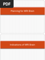 MRI Brain Protocols, Planning, Positioning and Indications | PDF ...