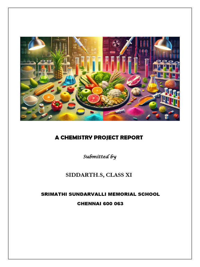 Siddarth Chemistry Project | PDF | Chili Pepper | Laboratories