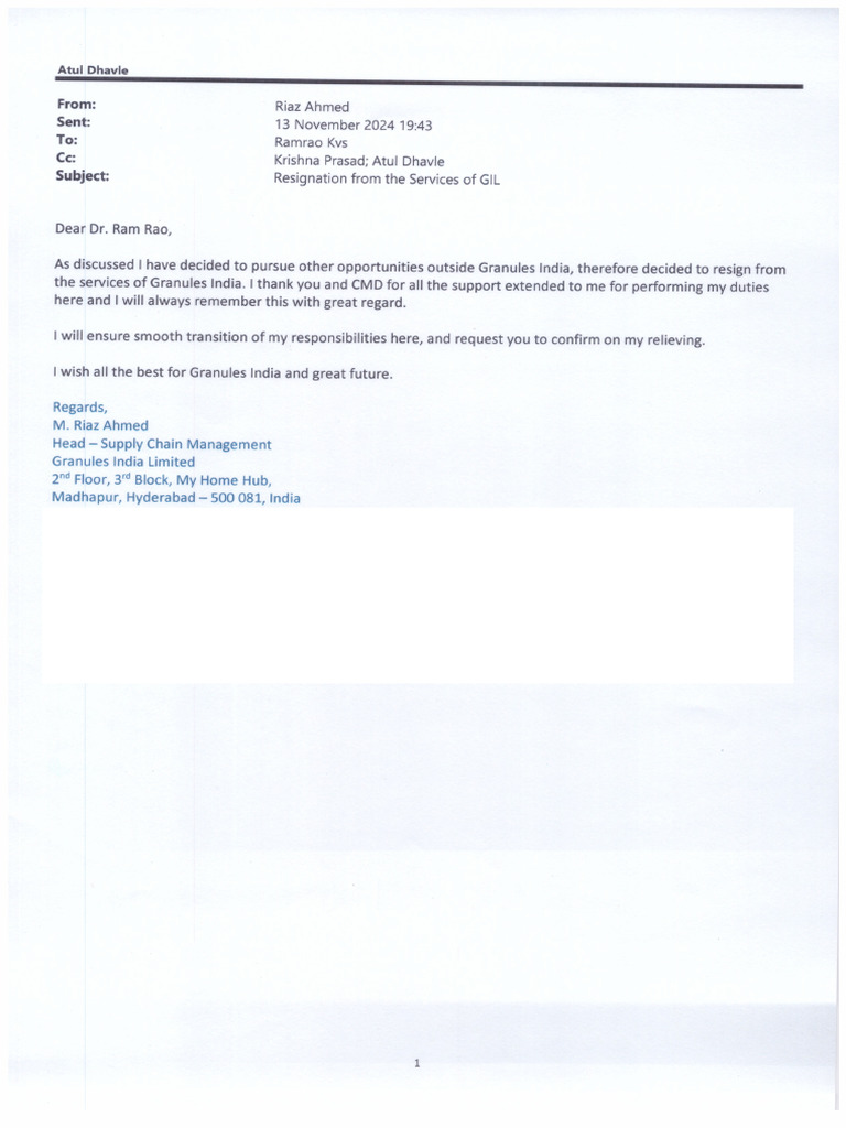 Letter | PDF