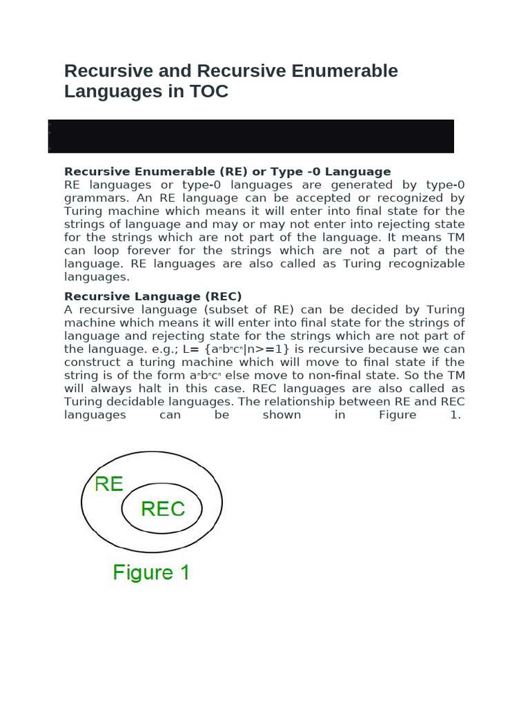 My Recursive and Recursive Enumerable | PDF | Computer Programming | Computability Theory