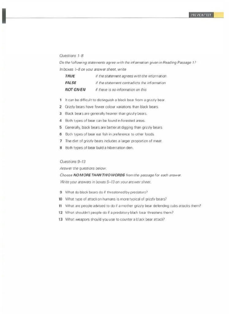 Reading IELTS Preview Test | PDF
