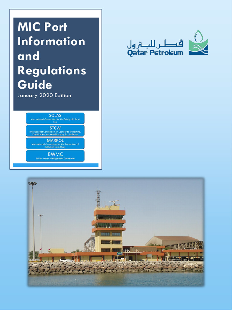 MIC Mesaieed Port Information and Regulations Guide 2020 | PDF | Oil ...