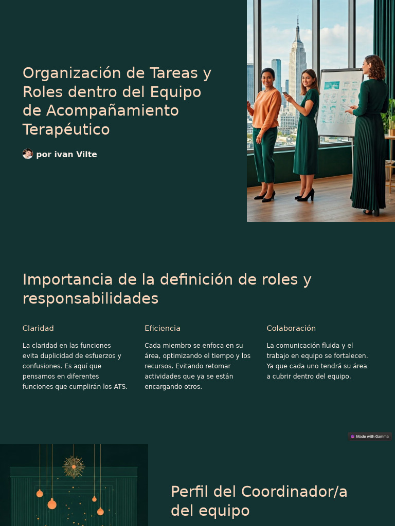 Organizacion de Tareas y Roles Dentro Del Equipo de Acompanamiento ...