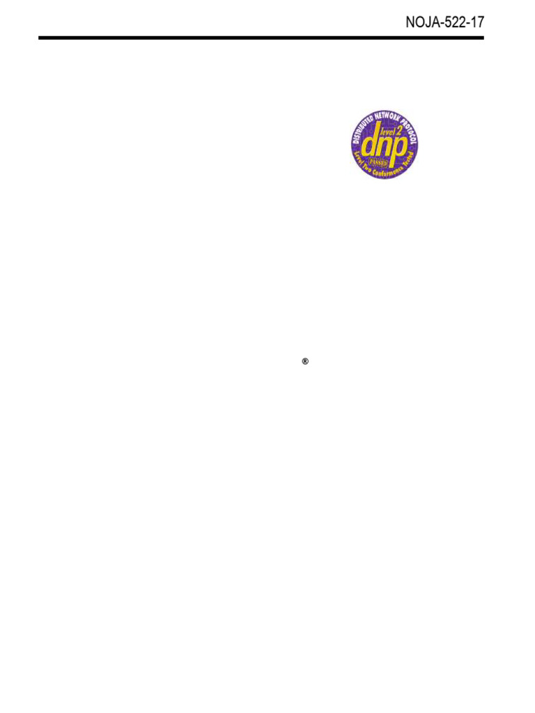 NOJA-522-17 DNP3 Device Profile | PDF | Port (Computer Networking) | Internet Protocols