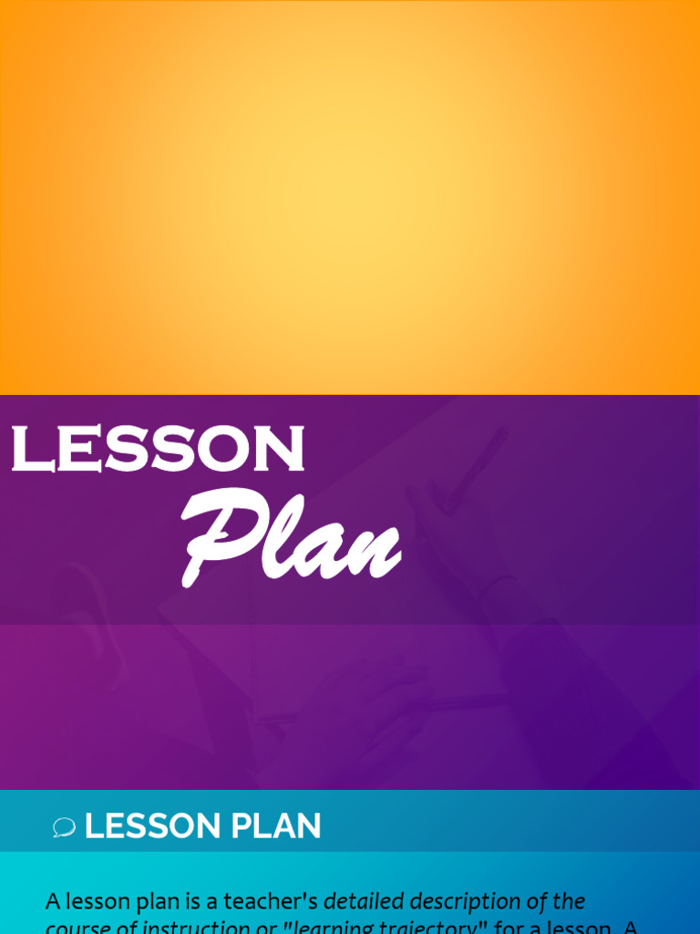 Essential Elements of a Lesson Plan | PDF | Lesson Plan | Learning