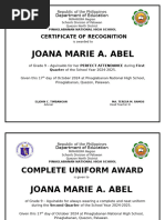 Certificate For SSG Officers | PDF