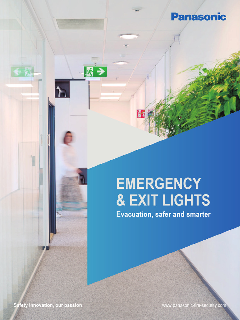 Panasonic EXIT lights | PDF | Emergency Evacuation | Equipment