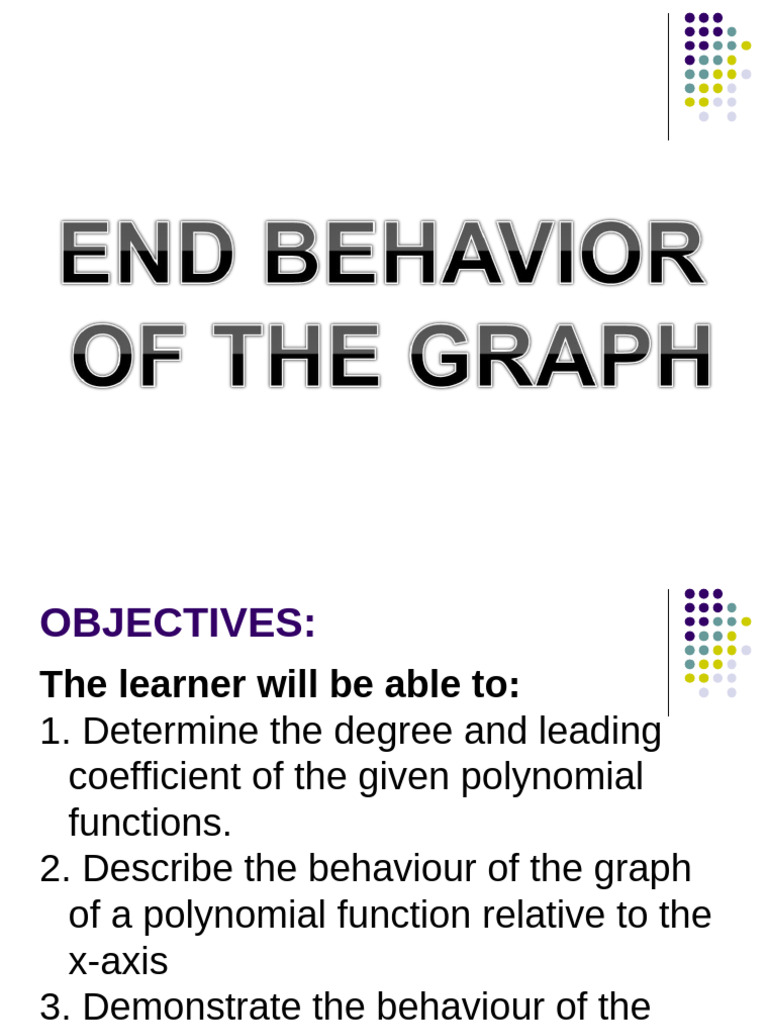 End Behavior | PDF | Polynomial | Mathematical Analysis