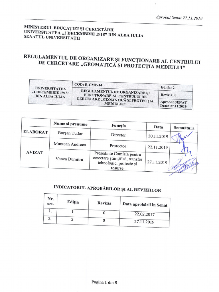 07_Regulament_GEOMATICA_PROTECTIA_MEDIULUI-1 | PDF