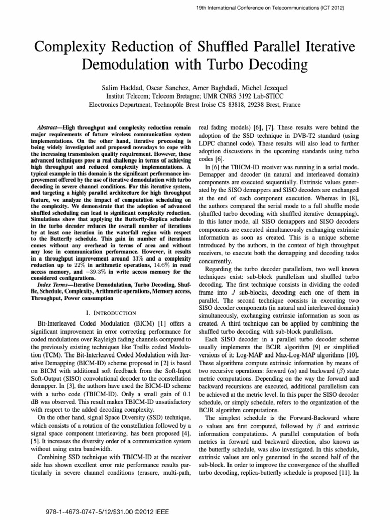 Complexity Reduction of Shuffled Parallel Iterative | PDF | Algorithms | Computing