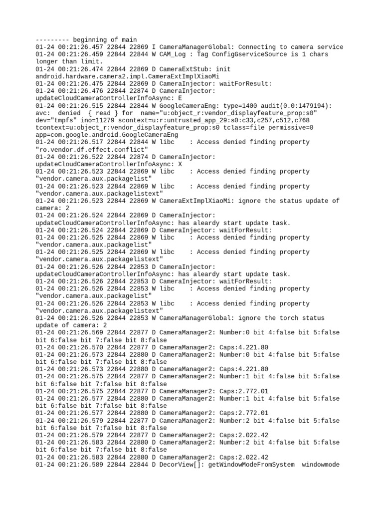 Log Cat 1737652886374 | PDF | Computer Engineering | Computer Architecture