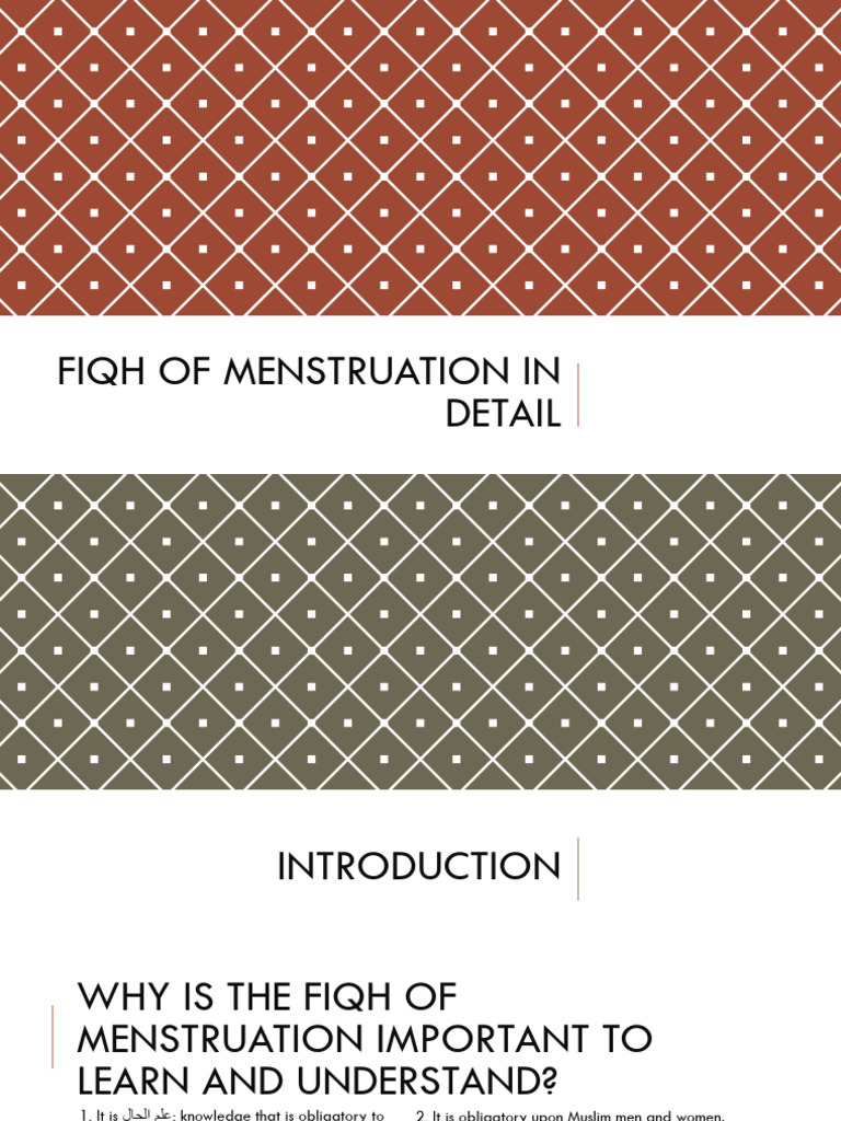 Fiqh of Menstruation Explained | PDF | Hadith | Quran