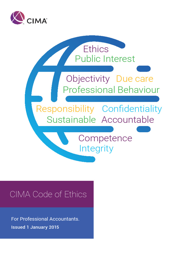 CIMA Ethics Guide for Accountants | PDF | Confidentiality | Conflict Of ...