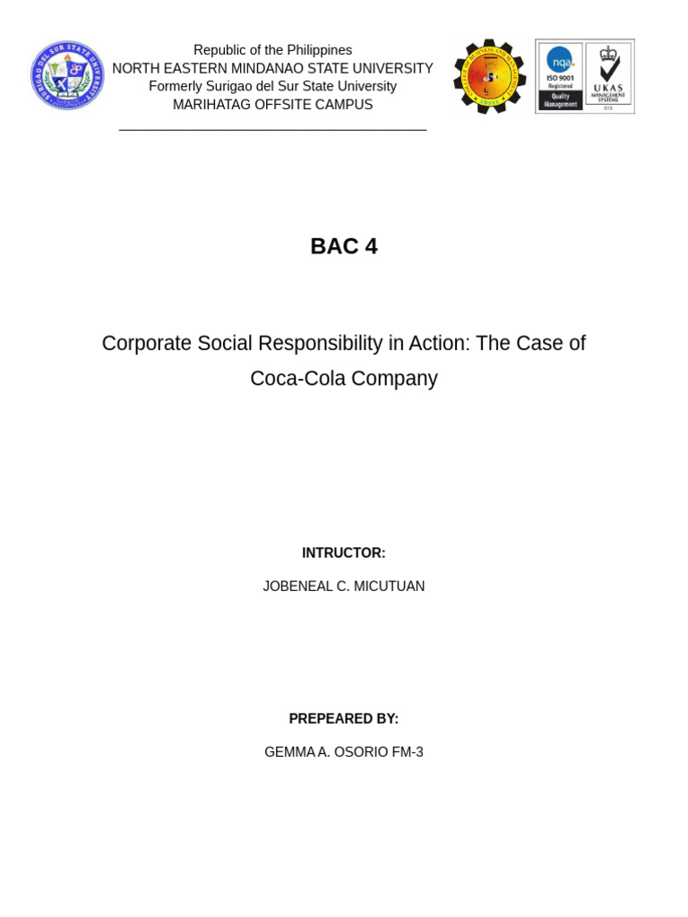 Corporate Social Responsibility in Action | PDF | Corporate Social ...
