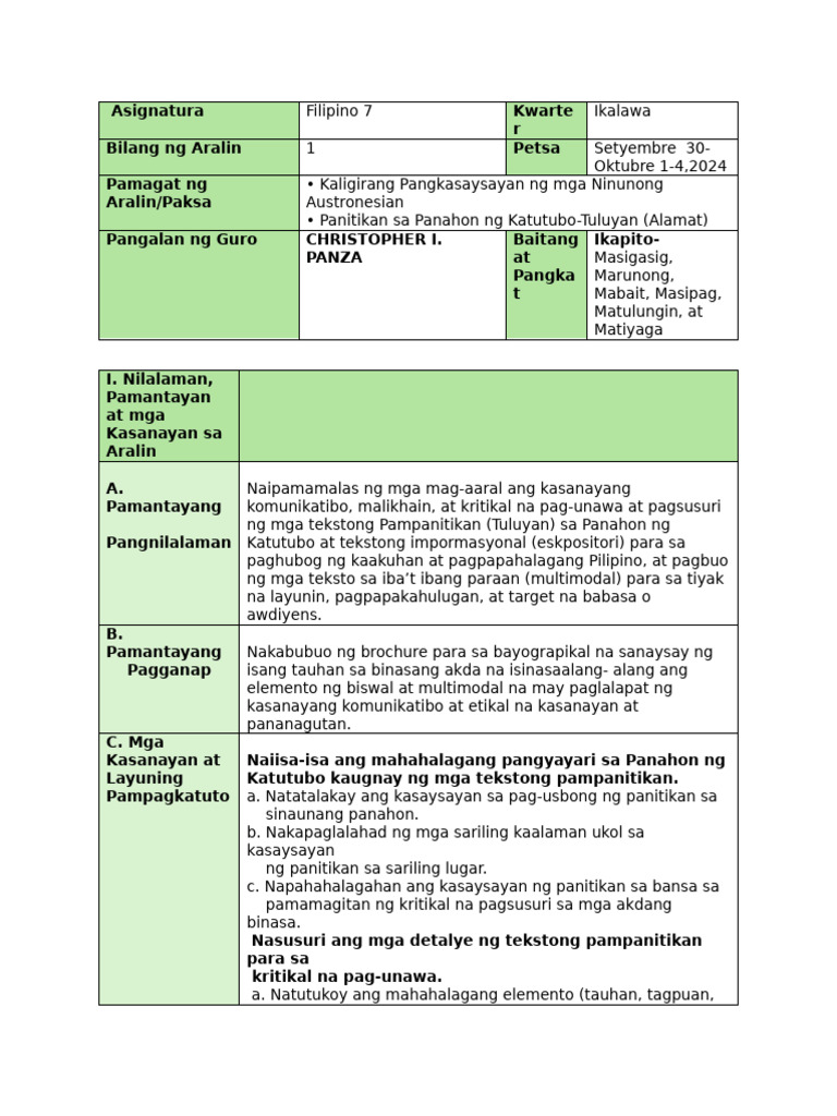 Le Fil7 Q2W1-9-30 - 10-03-24 | PDF