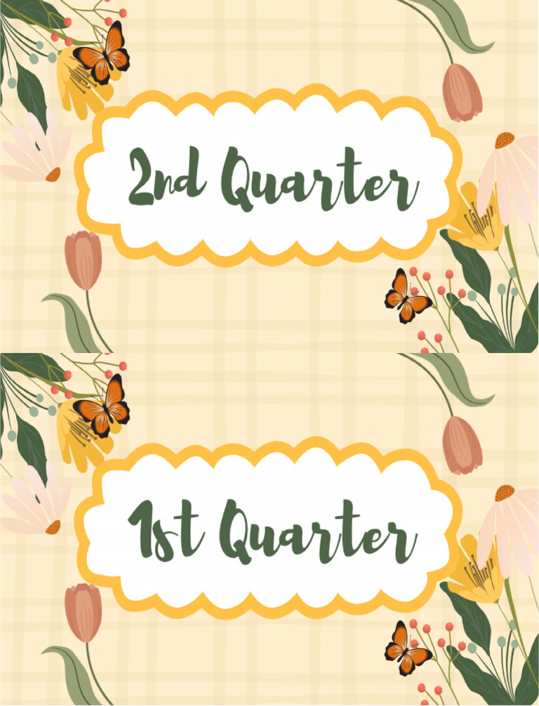 Template Per Quarter | PDF