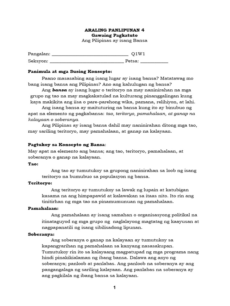 Las-Ap - Es-0070 - G4Q1W1 | PDF