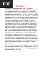 Examples of Cultural Homogenization | PDF