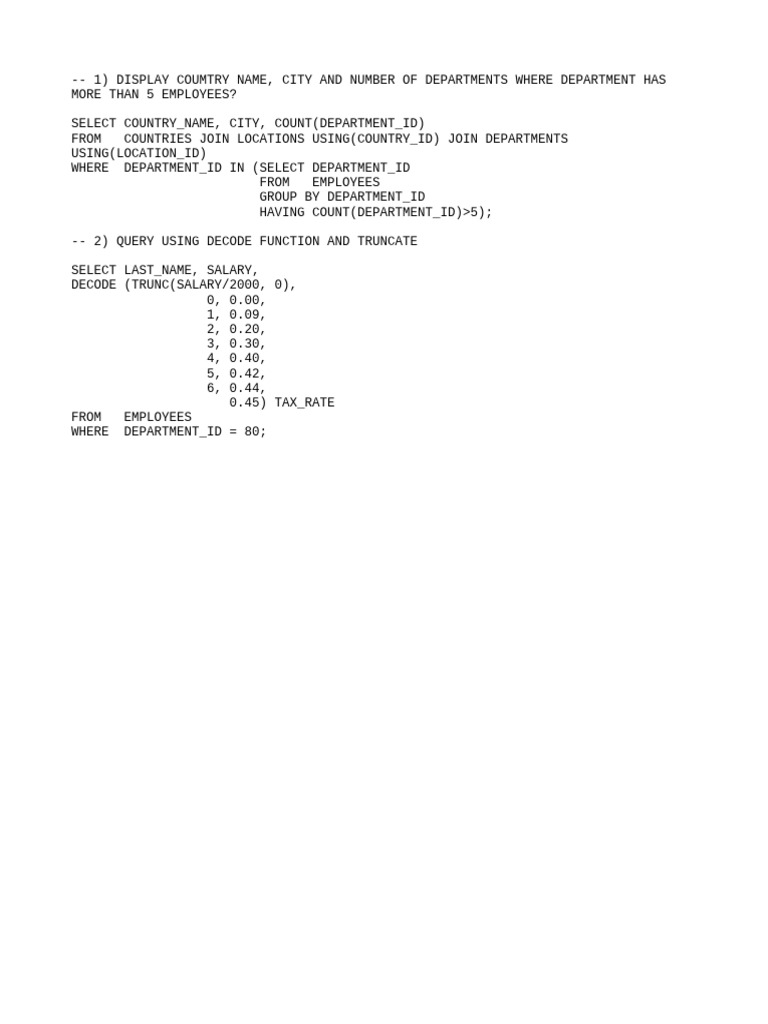 Bit Difficult Queries | PDF