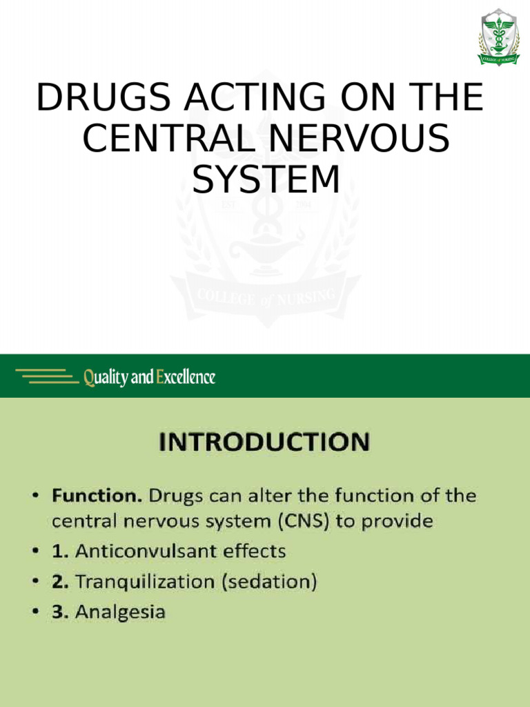 CNS Drugs | PDF