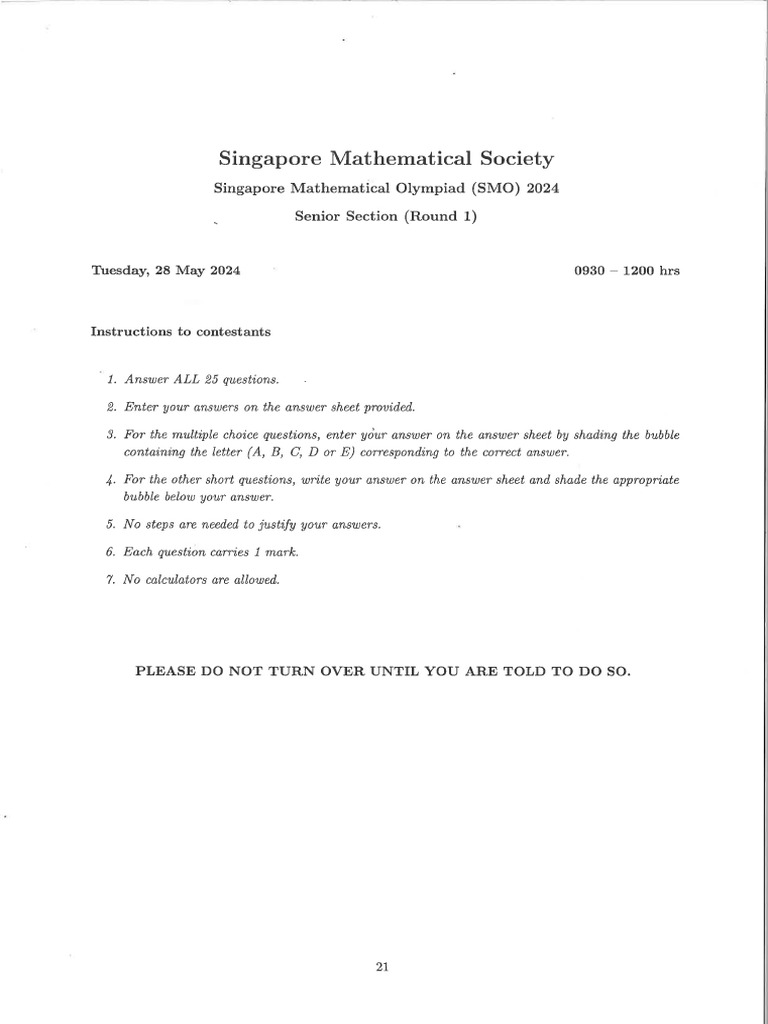 SMO Senior 2024 | PDF